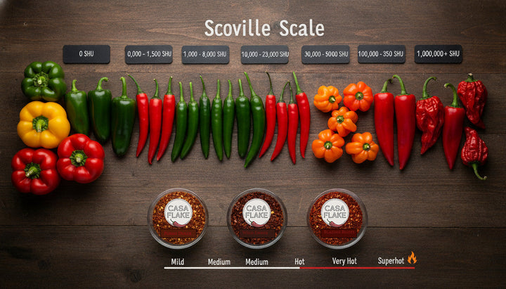 Scoville Scale Explained: The Complete Heat Guide – CASA FLAKE